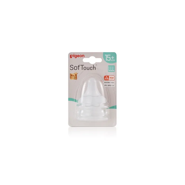 Pigeon Softouch BPP Teat Lll 2Pcs | Baby Bunting NZ