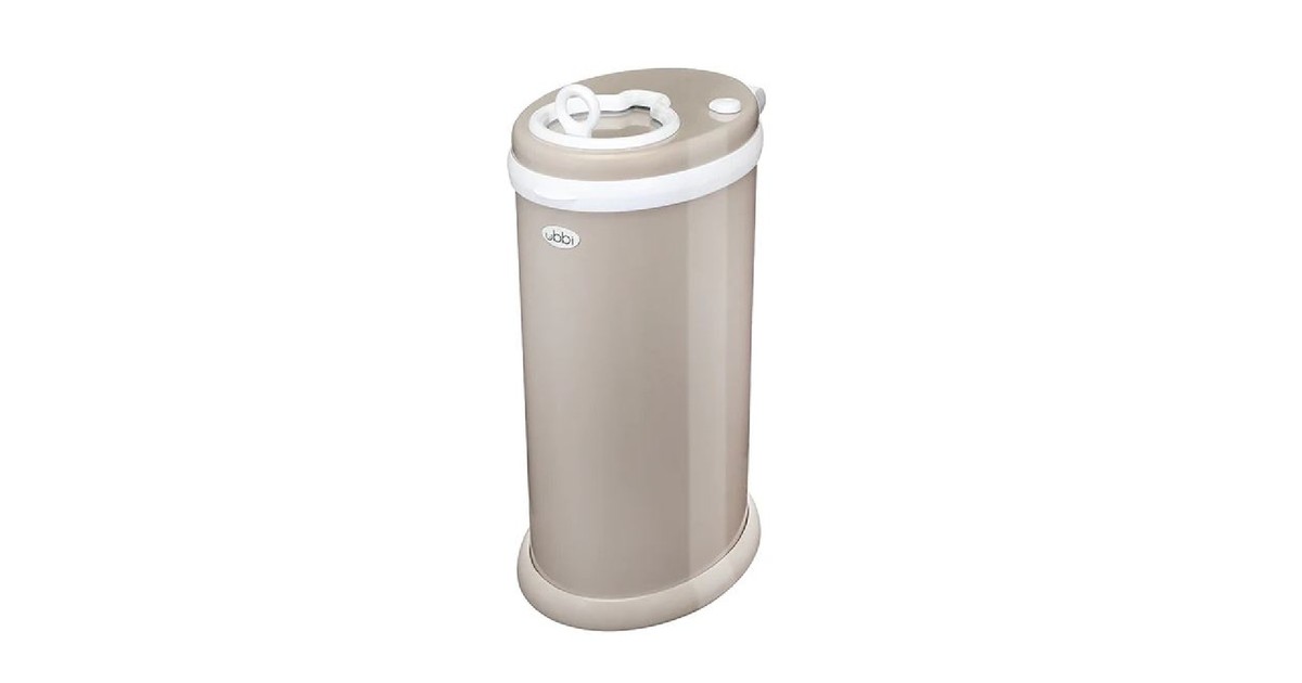 Ubbi Nappy Disposal Unit Taupe | Baby Bunting NZ