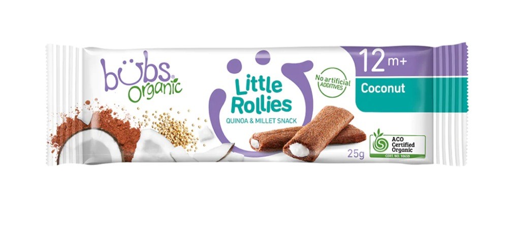 Bubs Food & Formula Rollies Coconut 25 Grams | Baby and Toddler Food ...