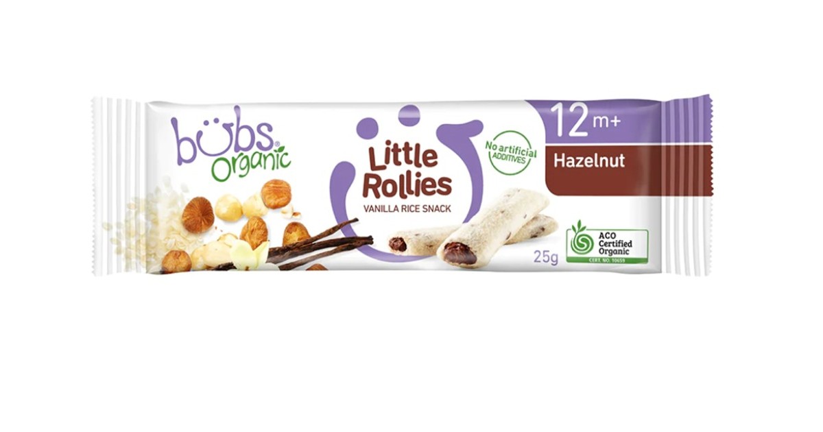 Bubs Food & Formula Rollies Hazelnut 25 Grams | Baby Bunting AU