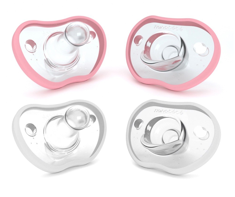 Nanobebe Flexy Pacifier 3+M 4Pk Pink / White | Dummies | Baby Bunting NZ