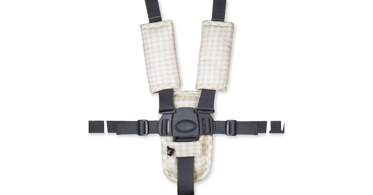 Outlook Harness Cover Set Wheat Gingham | Baby Bunting AU