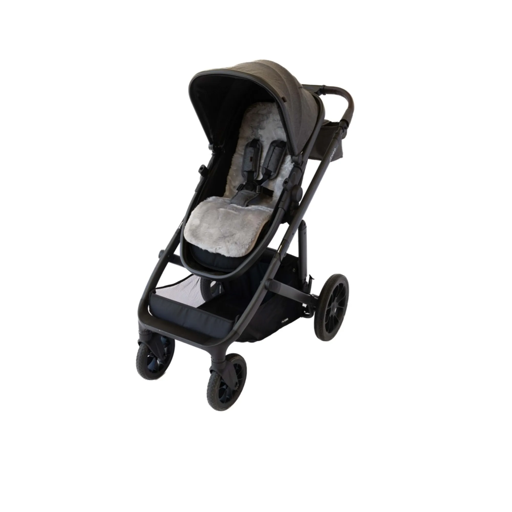 Jengo Sheepskin Pram Liner Short Wool Grey | Baby Bunting NZ