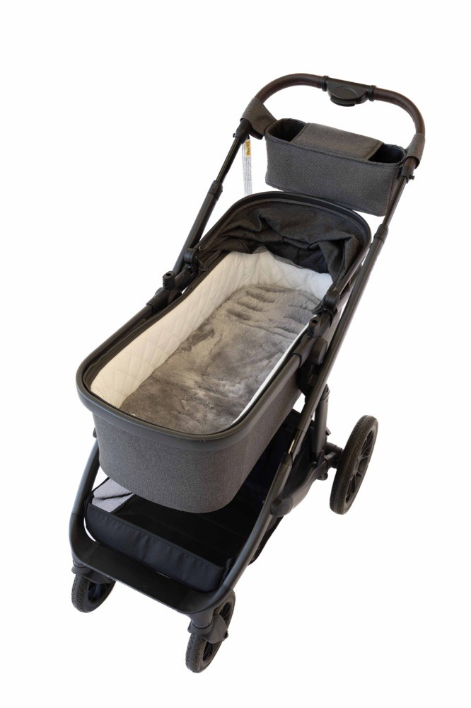 Jengo Sheepskin Pram Liner Short Wool Grey | Liners | Baby Bunting AU