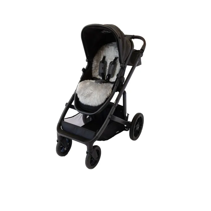 Jengo Sheepskin Pram Liner Midi Wool Grey | Baby Bunting AU