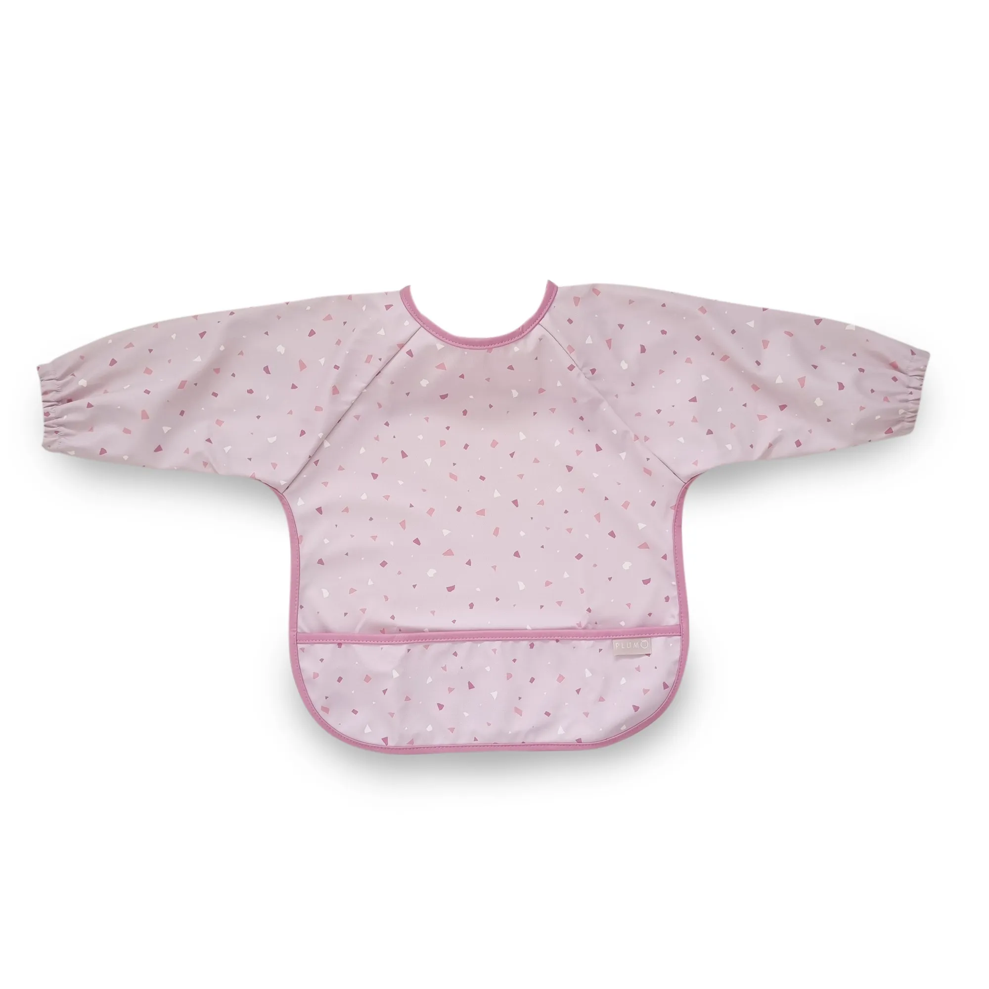Plum Smock Bib Blush Pink | Baby Bunting NZ
