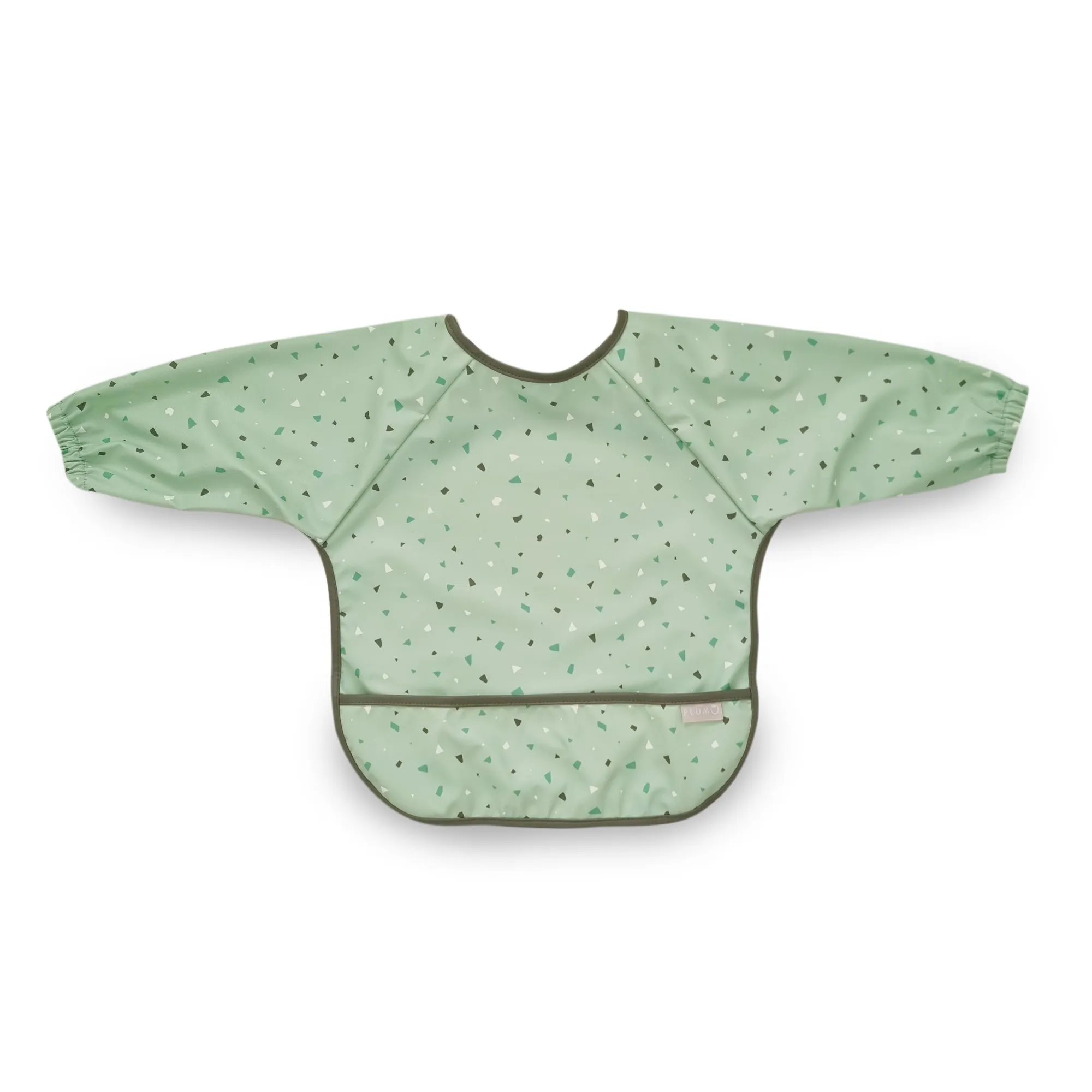 Plum Smock Bib Olive | Baby Bunting AU