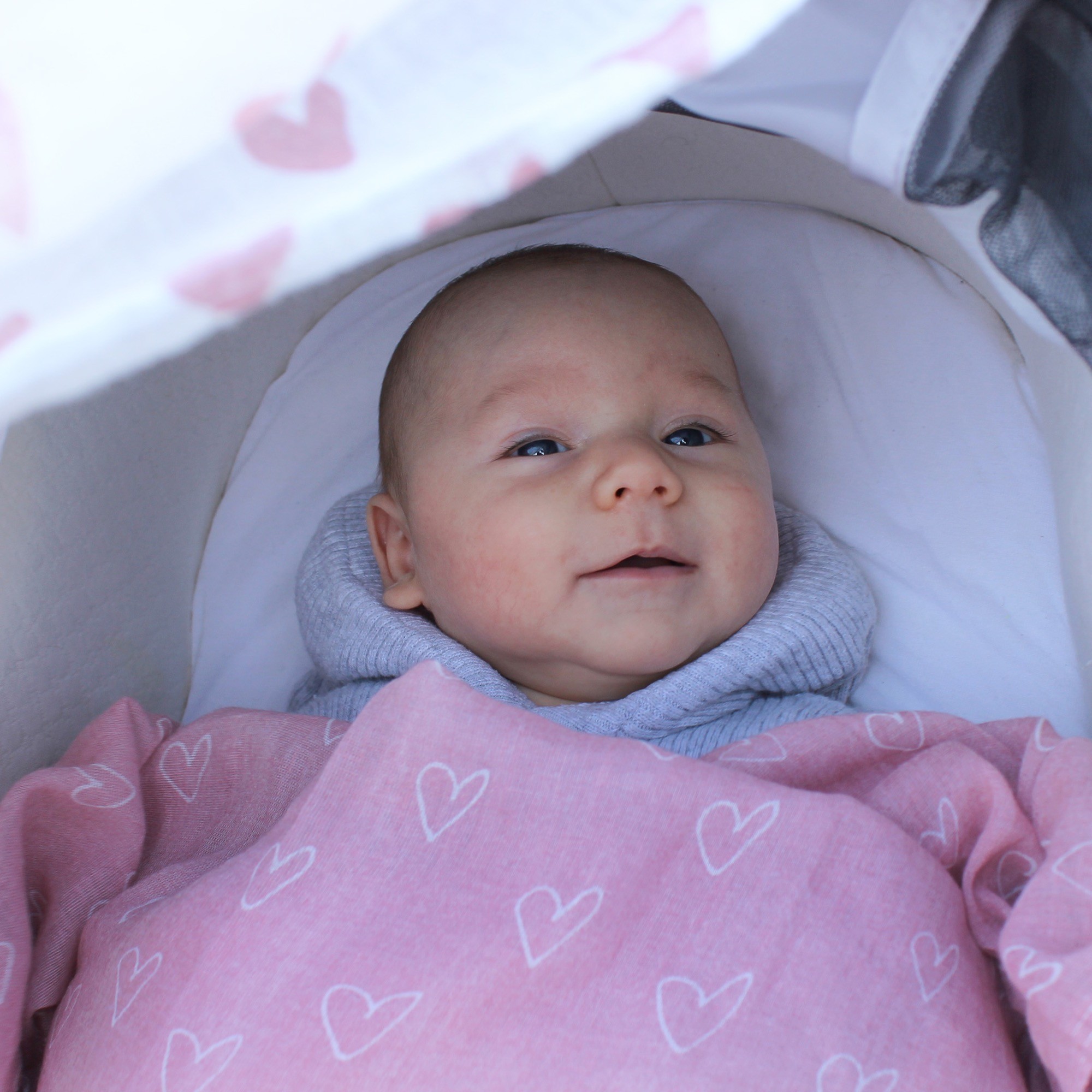 Bubba Nordic Muslin Wrap Berry/Rose 3 Pack | Wraps | Baby Bunting AU