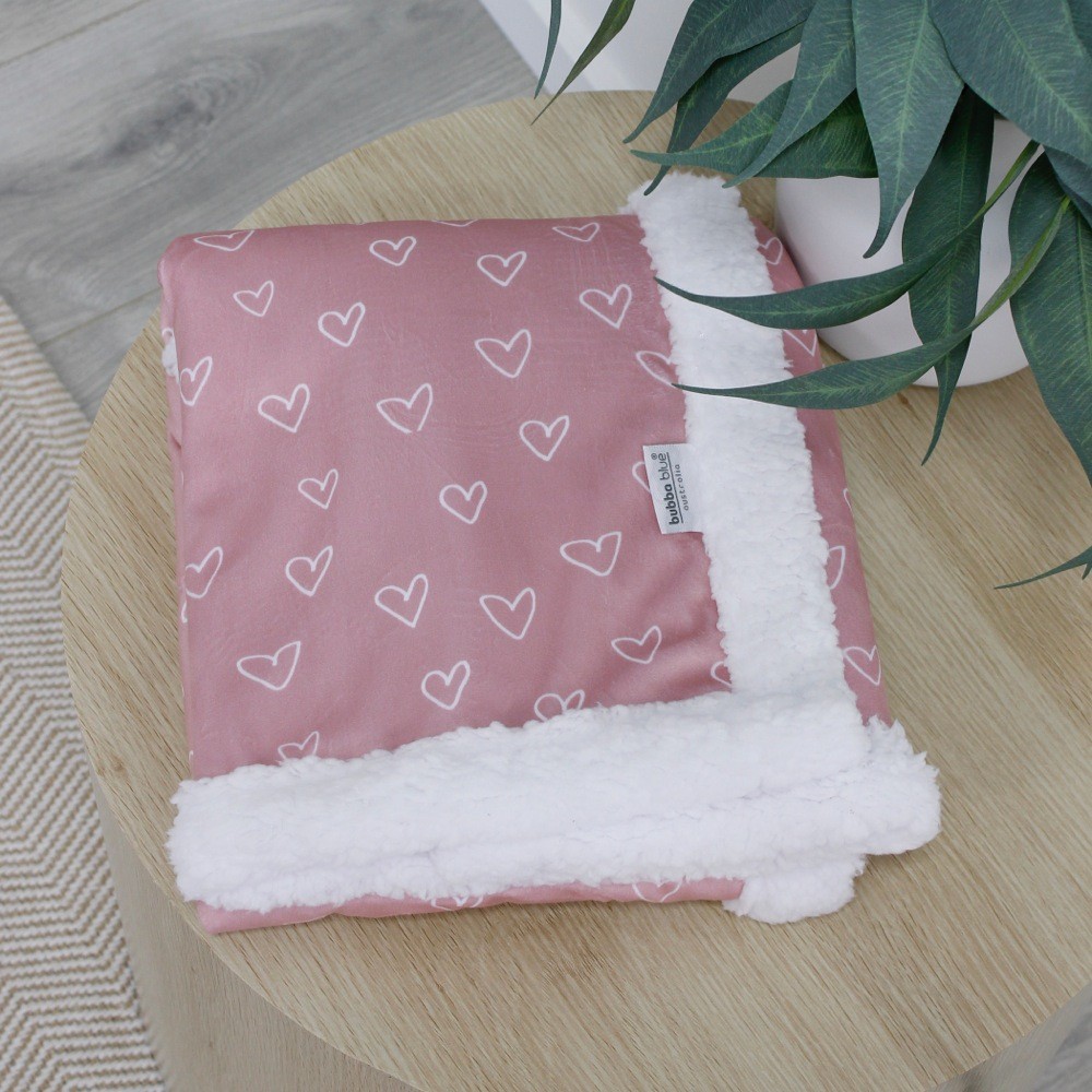 Bubba Nordic Cuddle Blanket Berry/Rose | Baby Bunting AU