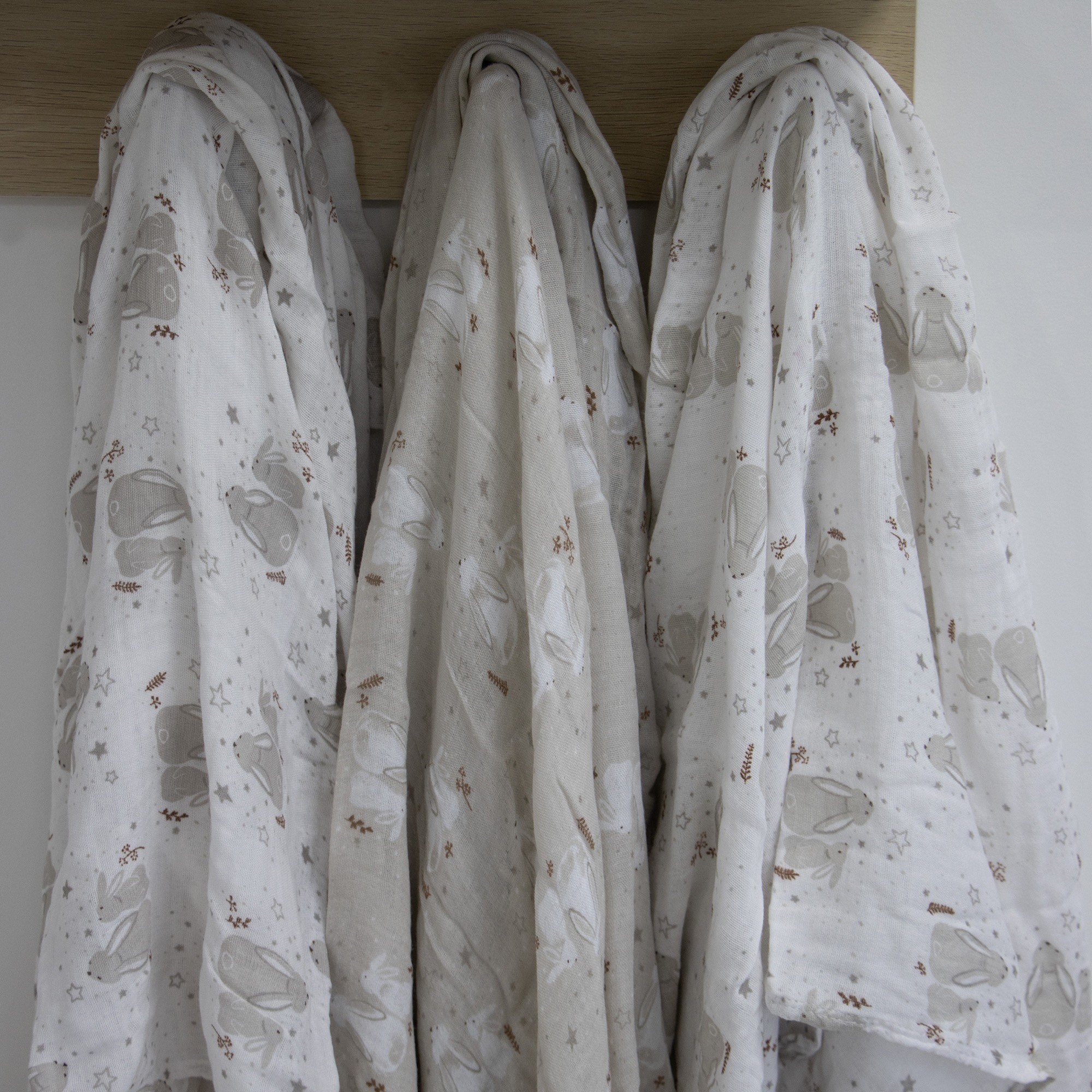 Bubba Bunny Dream Muslin Wrap 3 Pack | Mid Season Sale | Baby Bunting AU