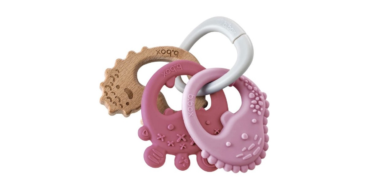 B.Box Trio Teether Blush | Baby Bunting AU