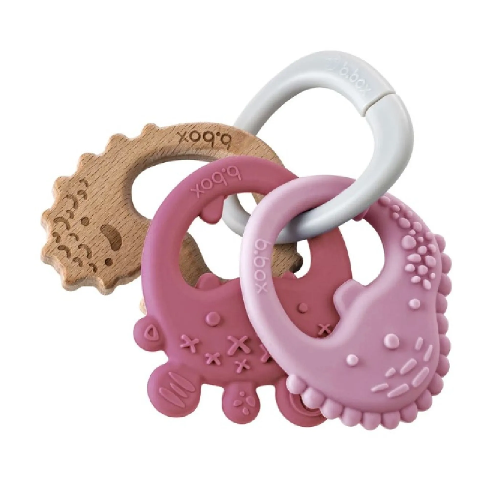 B.Box Trio Teether Blush | Baby Bunting AU