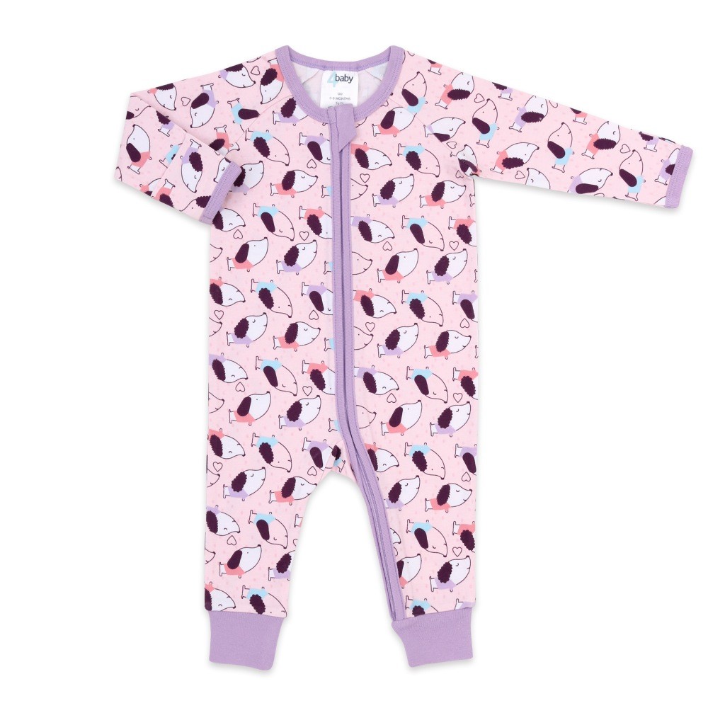 4Baby Zip Romper Long Sleeve Playful Pups | rompers | Baby Bunting AU