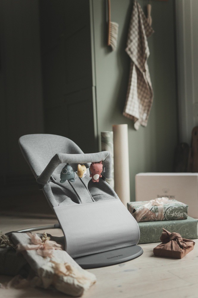Babybjorn Bouncer Bliss Light Grey Jersey | Rockers & Bouncers | Baby ...