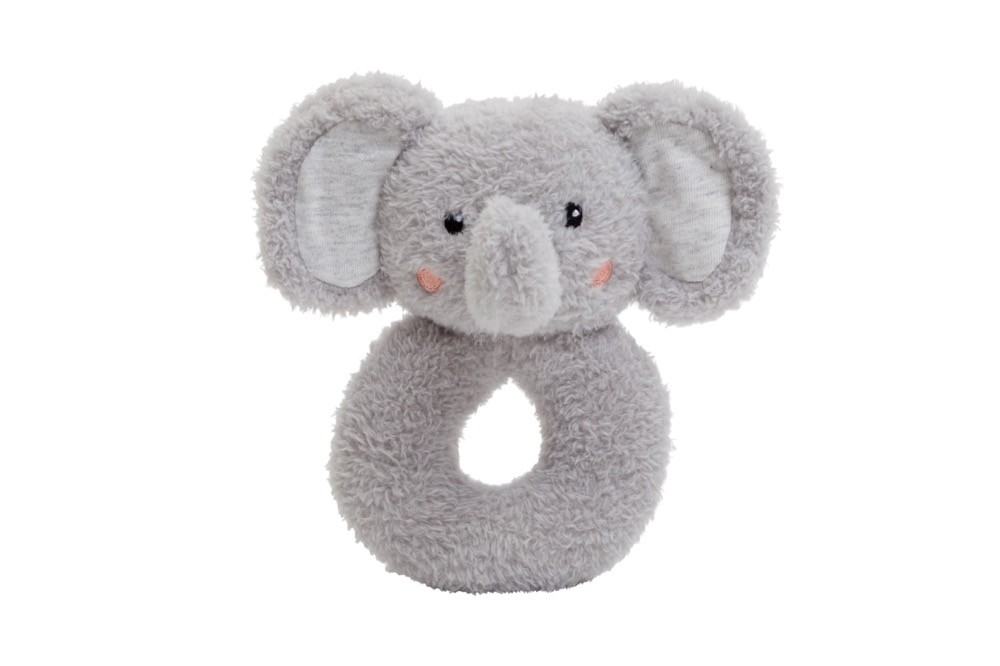 Oscar & Florri Safari Elephant Rattle | Rattles | Baby Bunting AU