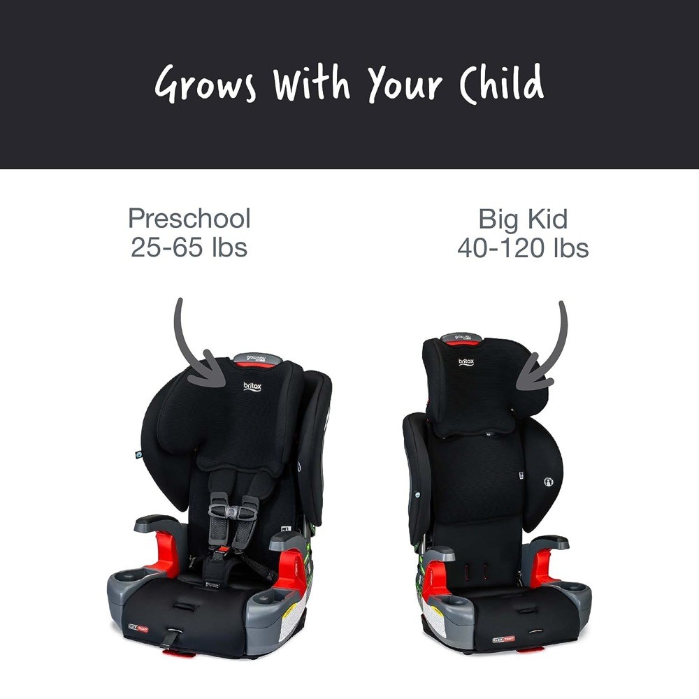 Britax Grow With You Clicktight Convertible Booster Safewash Black ...