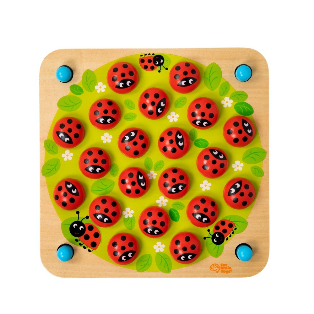 Fat Brain Wooden Ladybug'S Garden Memory Game | Interactive Toys | Baby ...