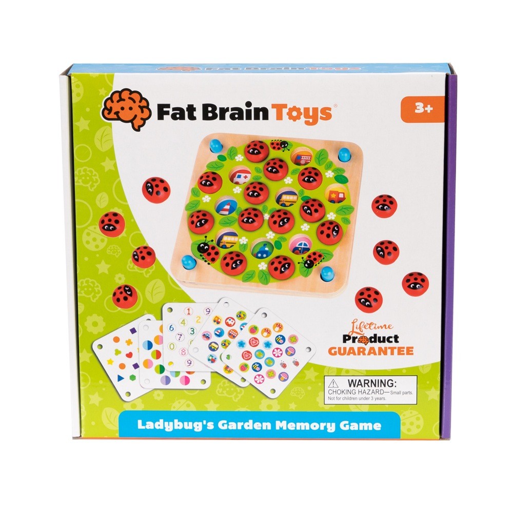 Fat Brain Wooden Ladybug'S Garden Memory Game | Interactive Toys | Baby ...