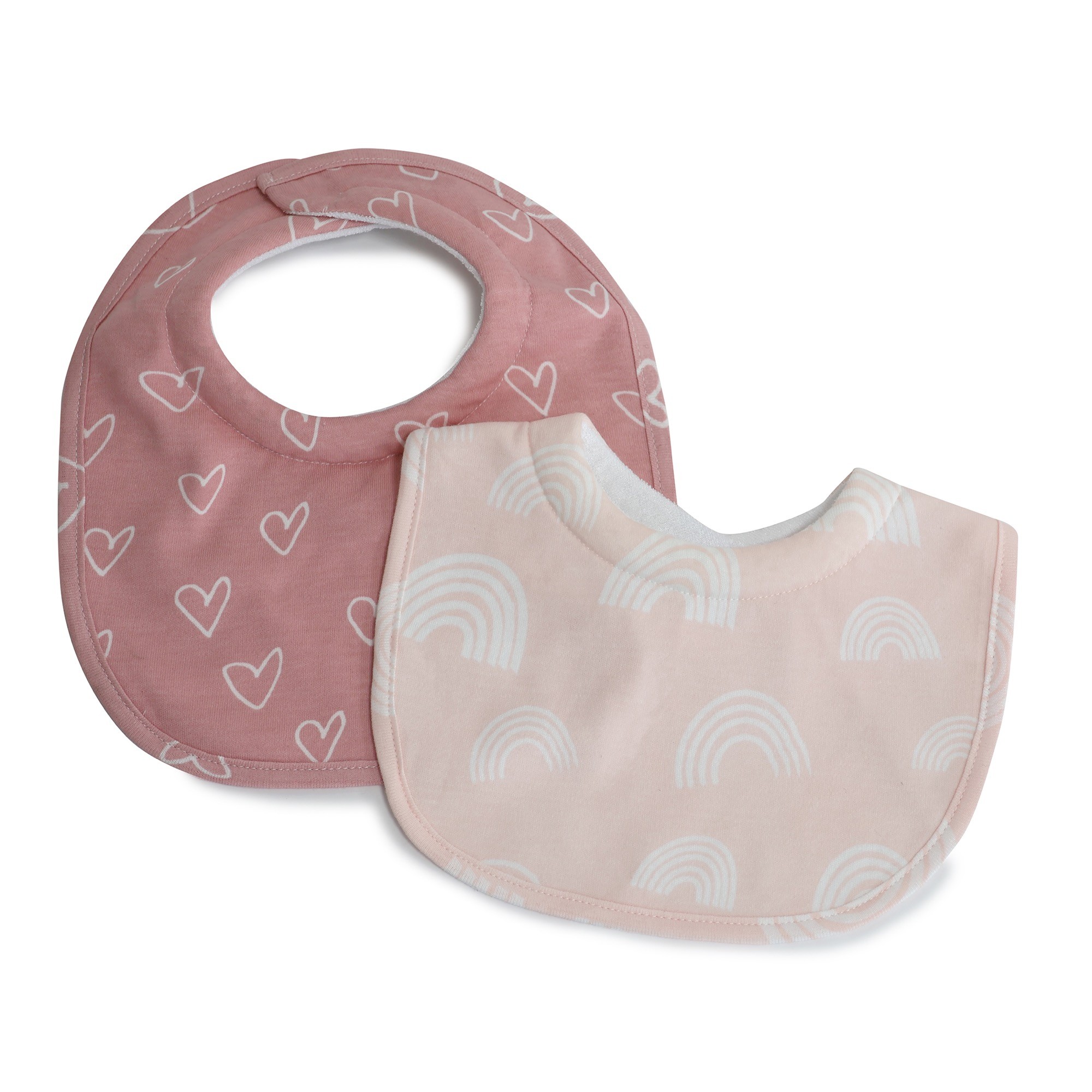 Bubba Blue Dribble Bib Rose /Berry 2Pk | Cloth | Baby Bunting AU