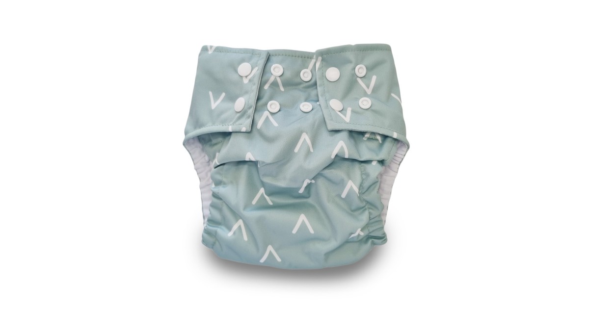 Bubba Blue Modern Cloth Nappy With Insert Mint | Baby Bunting AU