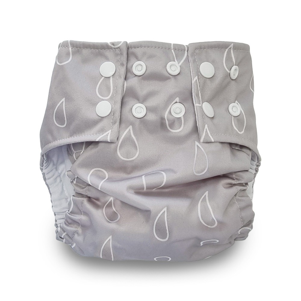 Bubba Blue Modern Cloth Nappy With Insert Grey | Cloth | Baby Bunting NZ