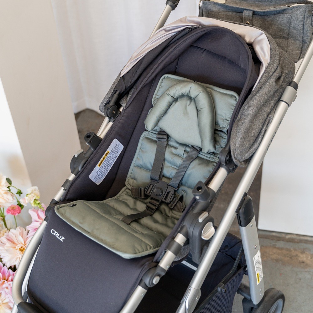 Outlook Mini Pram Liner Sage Green | Liners | Baby Bunting AU