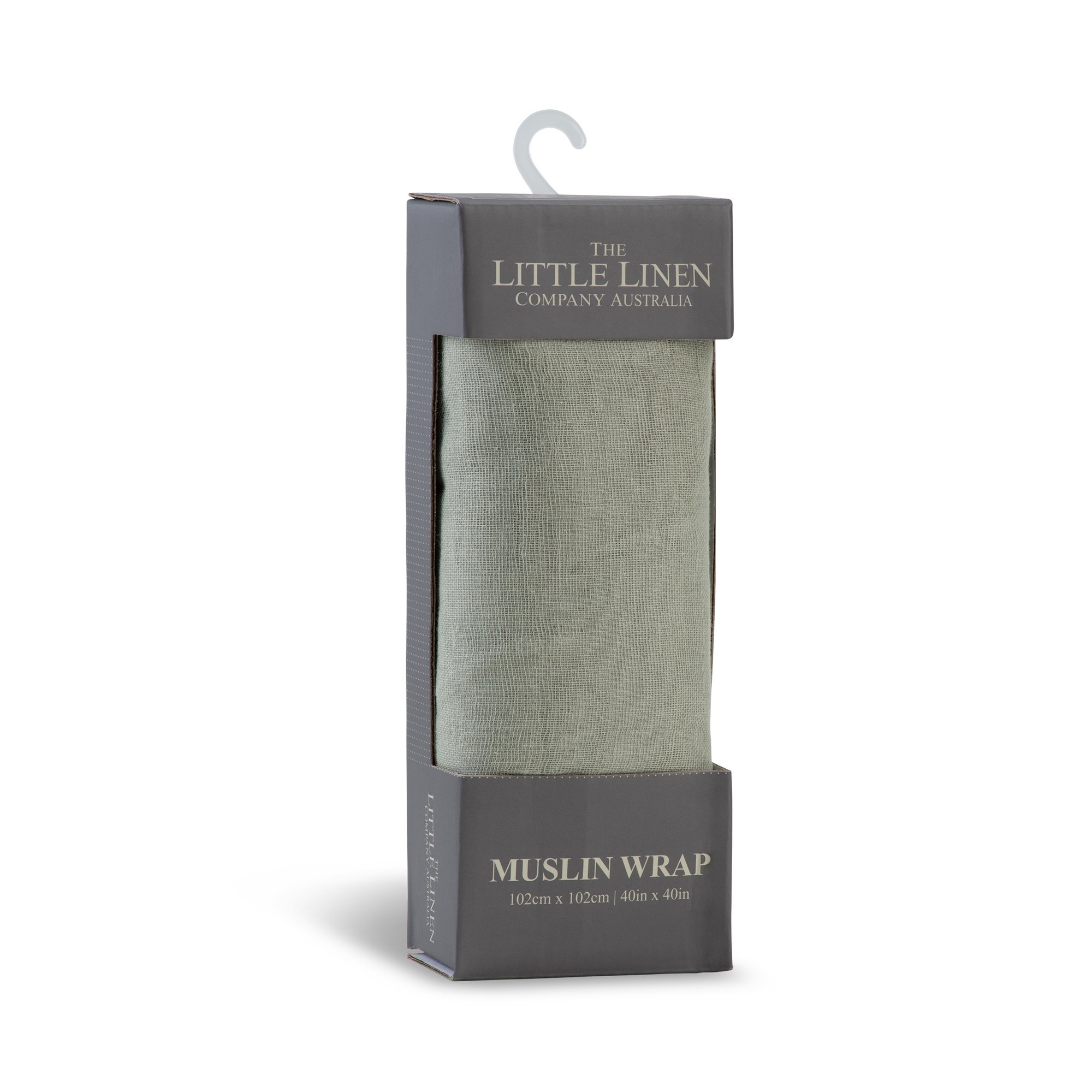The Little Linen Co. Muslin Wrap Farmyard Lamb Solid Green 1 Pack ...