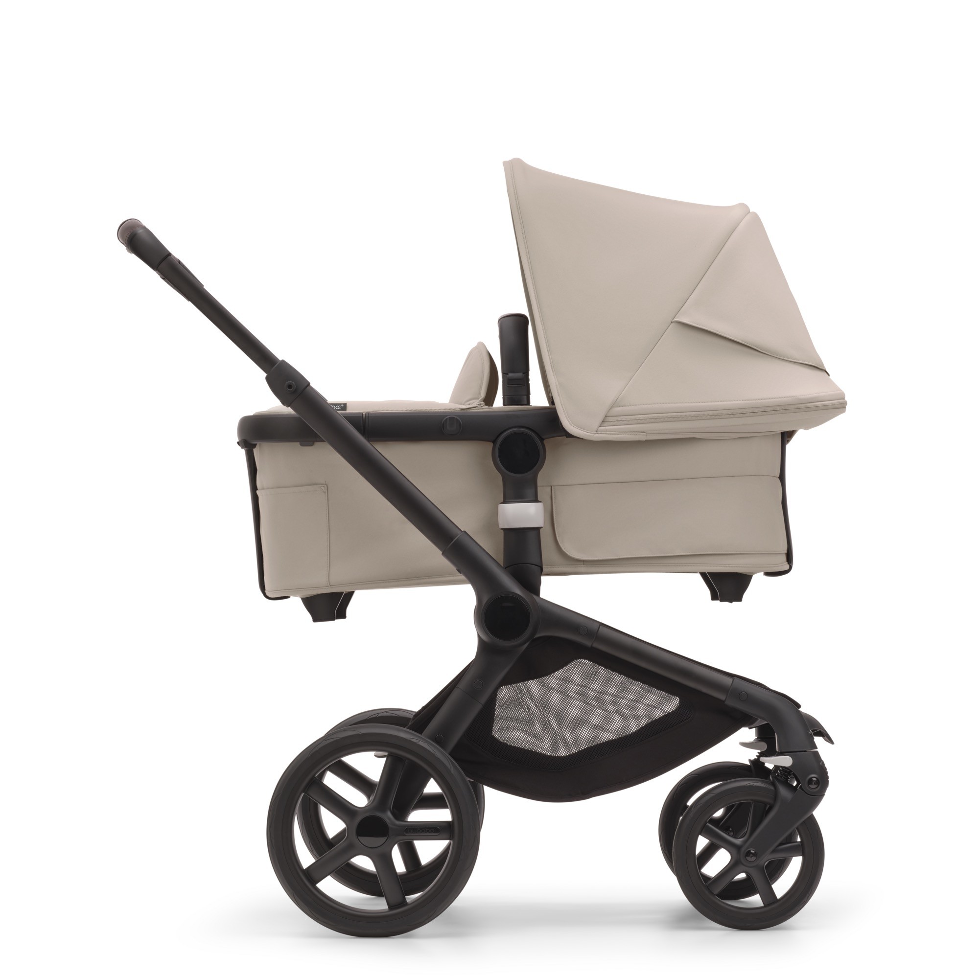 Bugaboo Fox 5 - Black/Desert Taupe | 4 Wheel Prams | Baby Bunting AU