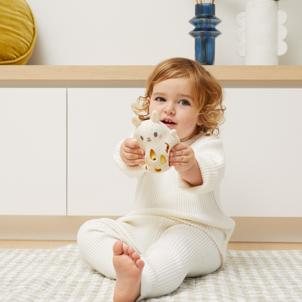 Tiger Tribe Silicone Bunny Rattle | Musical & Sound | Baby Bunting AU