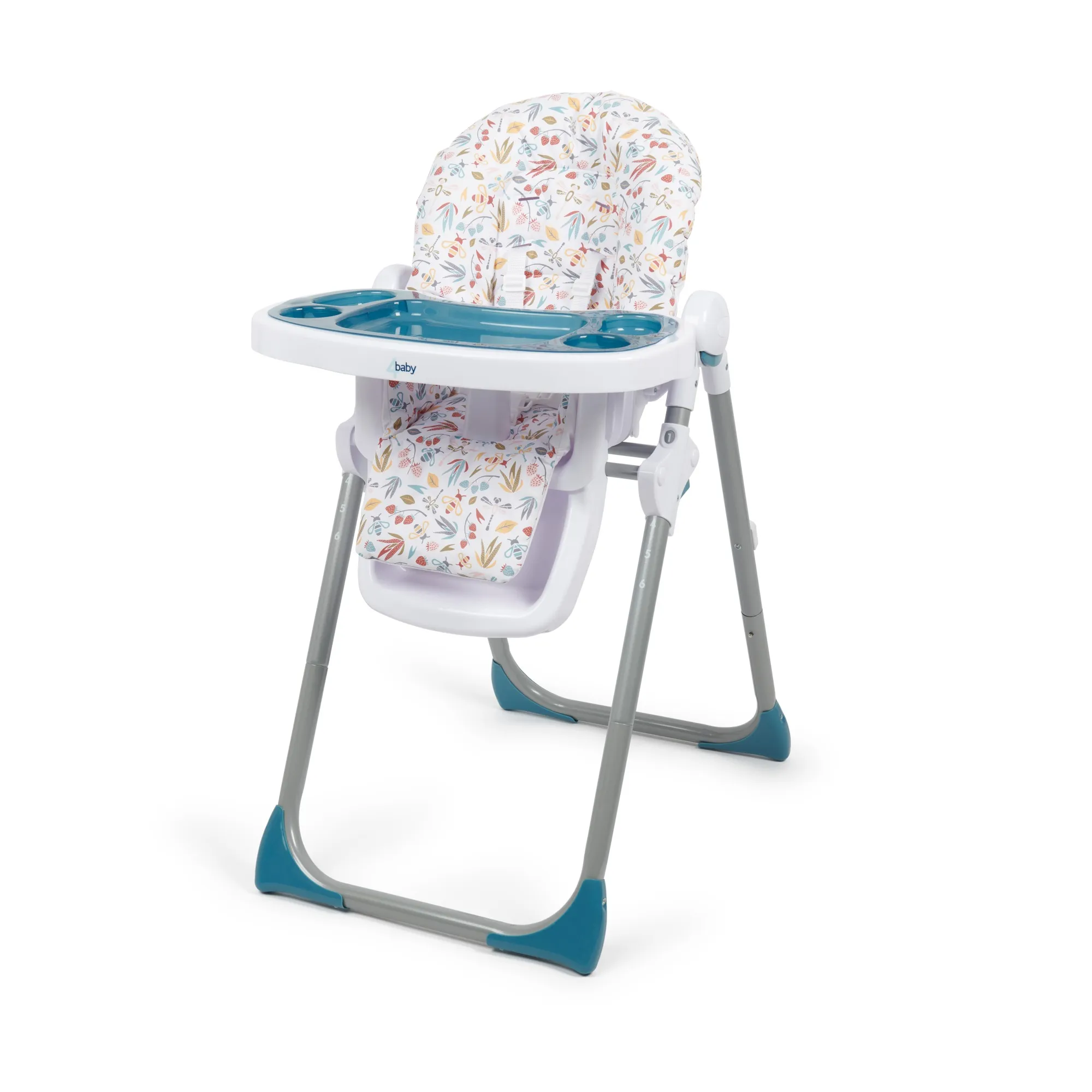 4Baby Diner Highchair Country Garden Green | Baby Bunting AU