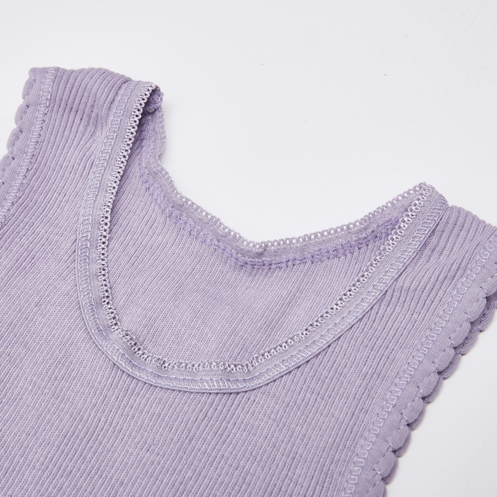 4Baby 3 Pack Singlet Cotton Lilac | Baby Singlets | Baby Bunting AU