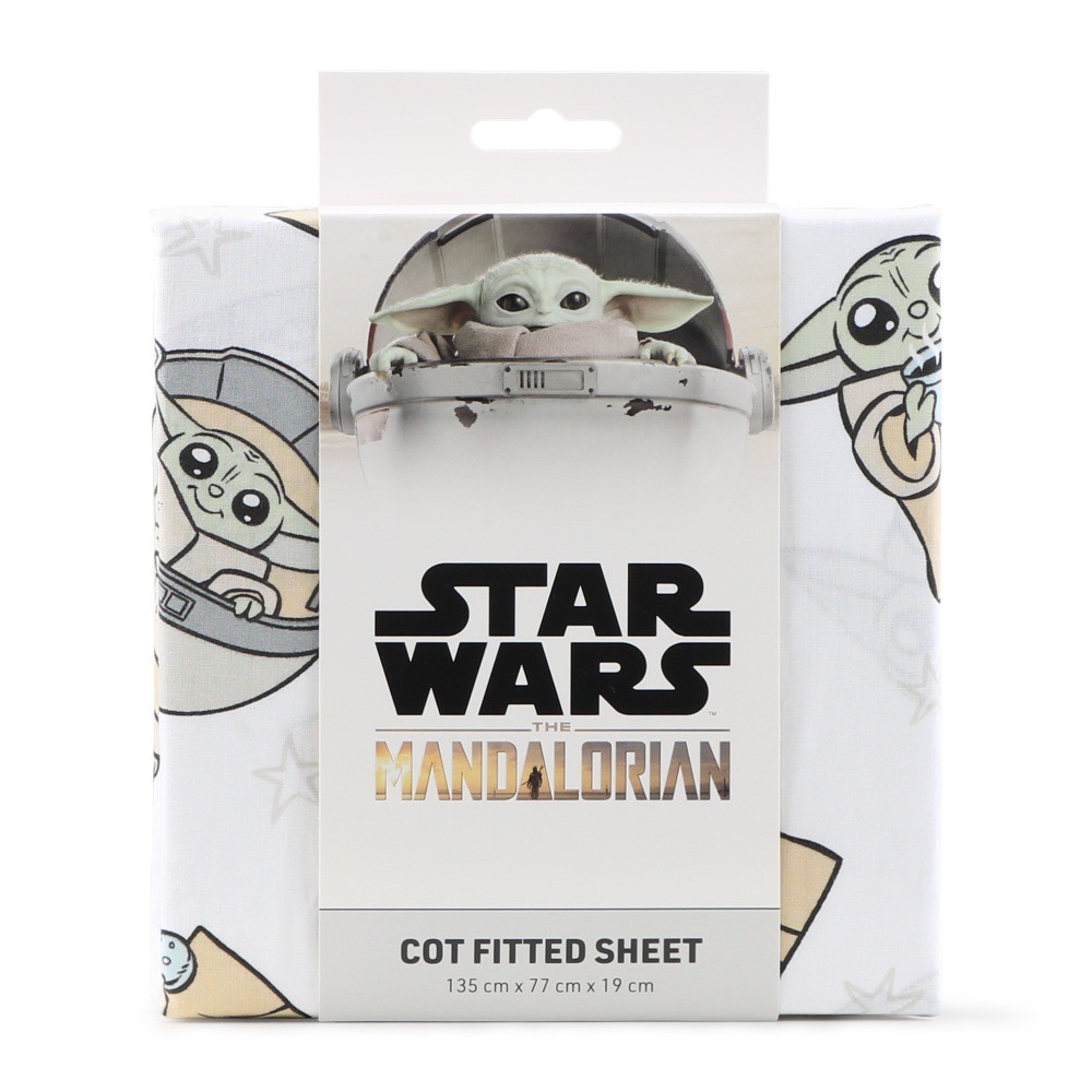 Disney Grogu Cot Fitted Sheet | Cot | Baby Bunting AU