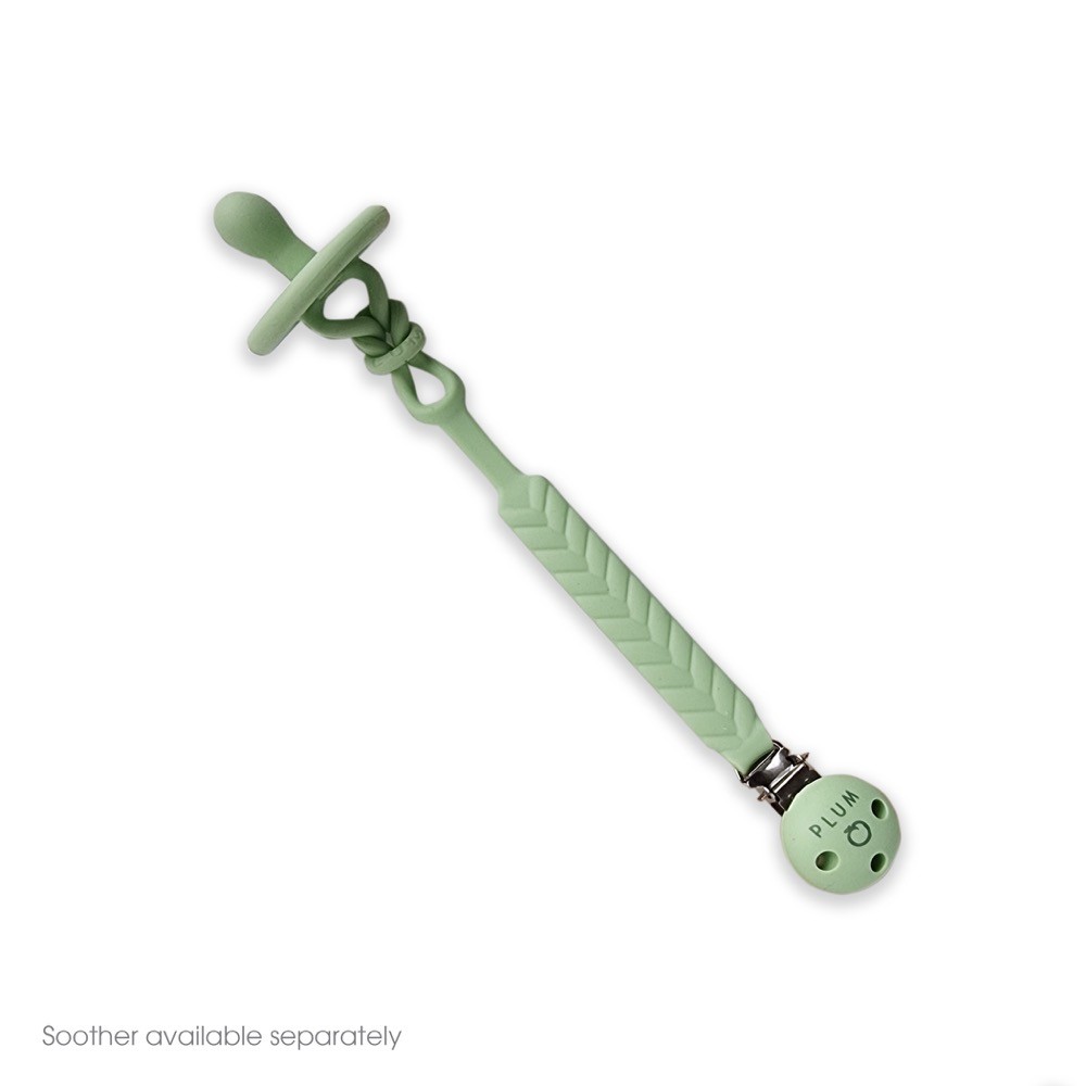 Plum Soother Connector Olive | Dummies | Baby Bunting AU