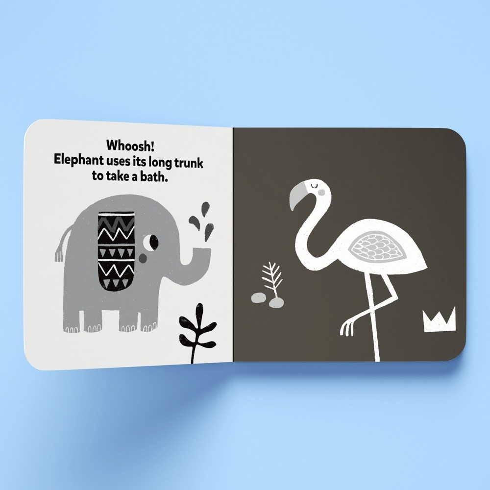 Animal Friends: A High-Contrast Board Book | Childrens Books | Baby ...