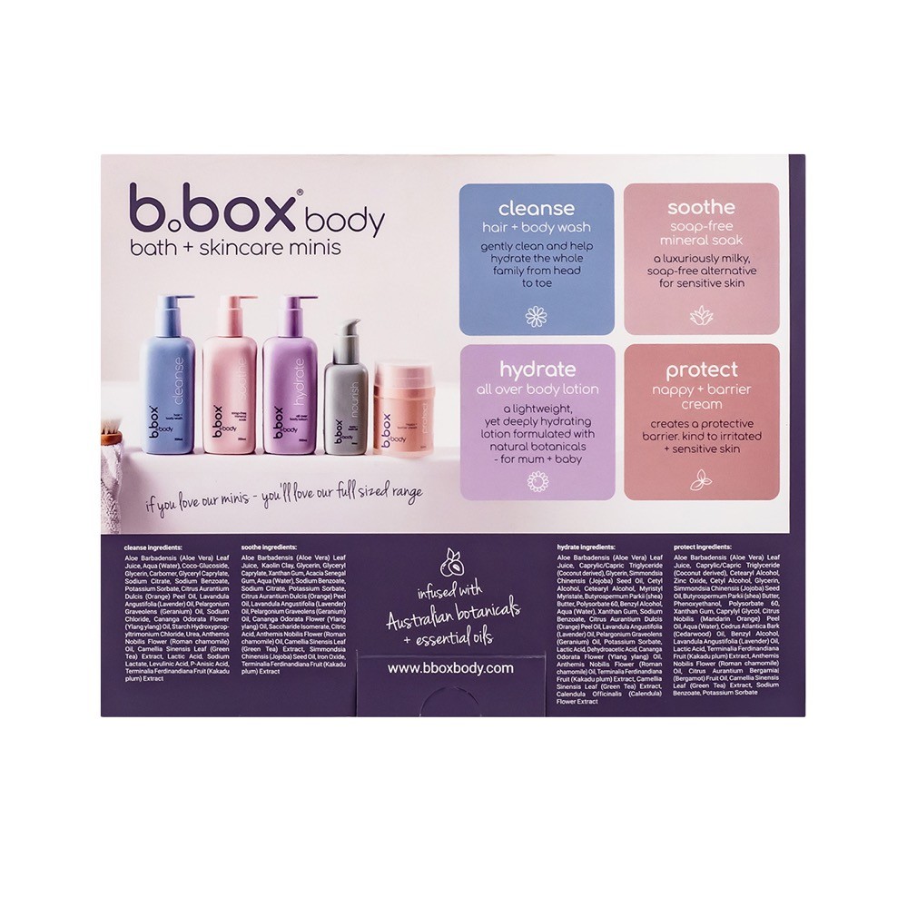 BBox Bath & Skincare Minis Gift Pack | Bathtime | Baby Bunting AU