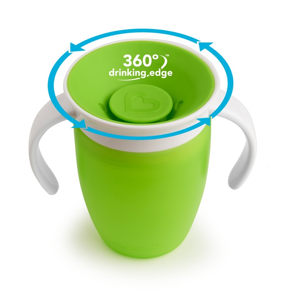 Munchkin Miracle® Trainer Cup 360° 7Oz - Green | Mid Season Sale | Baby ...