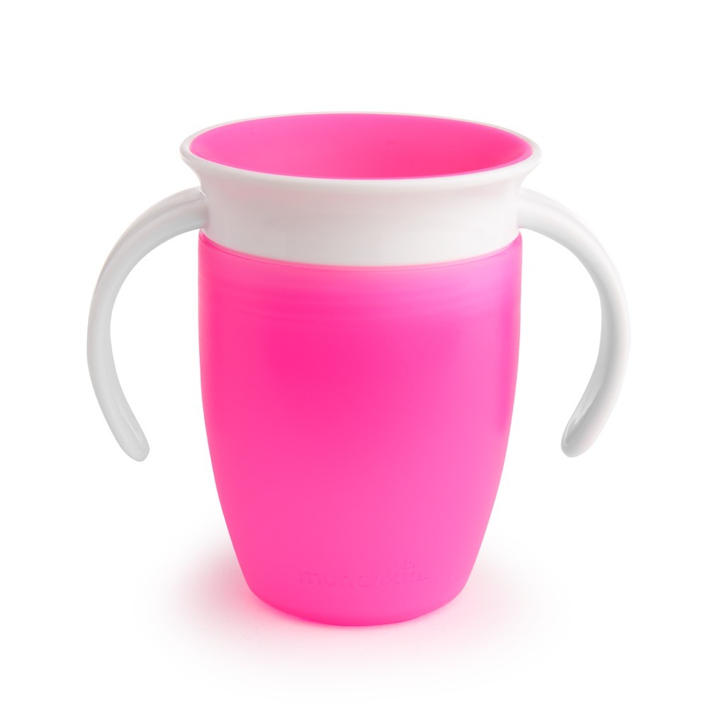 Munchkin Miracle® Trainer Cup 360° 7Oz - Pink | Sippy Cups | Baby ...
