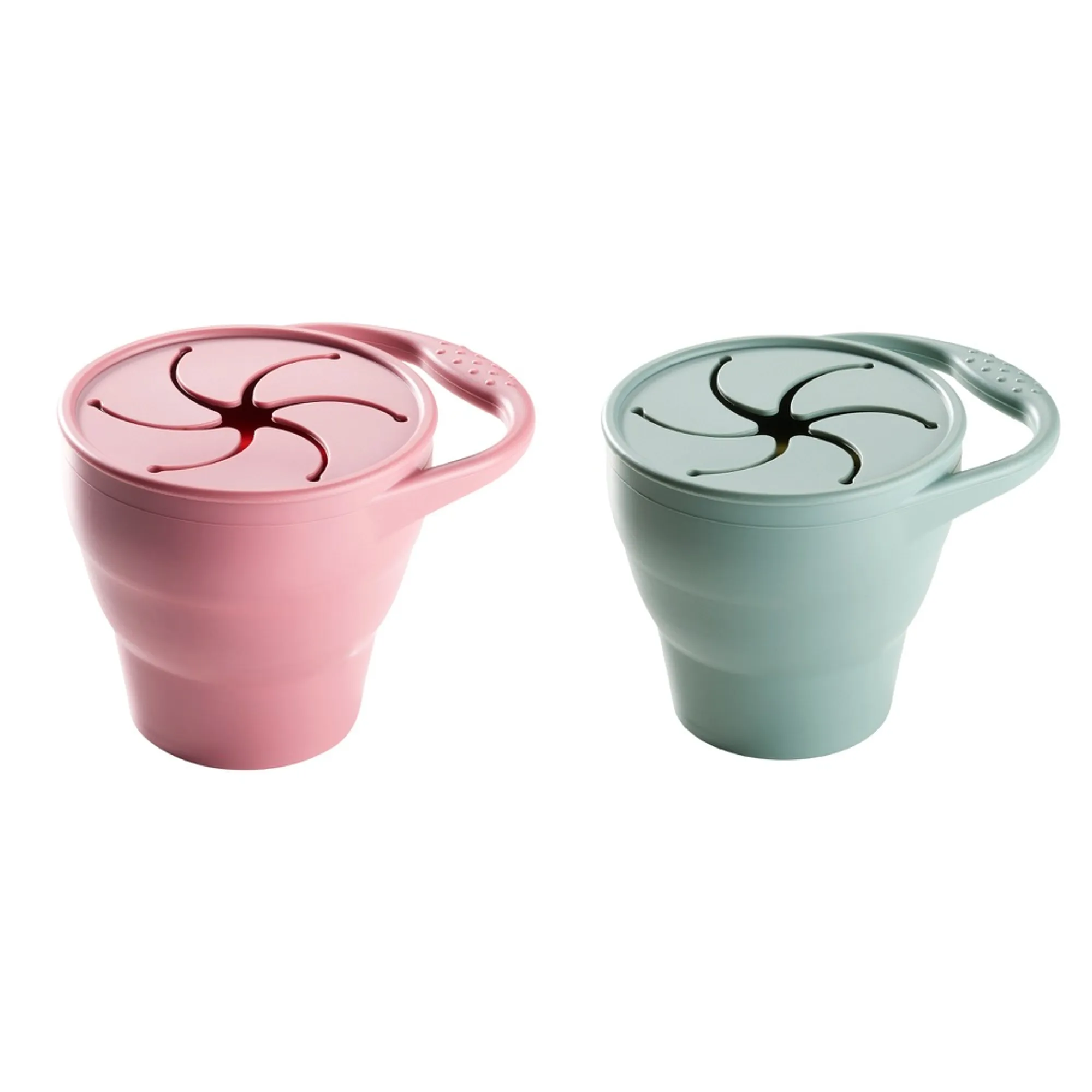 Tommee Tippee Collapsible Silicone Snack Pot With Spill-Proof Lid ...