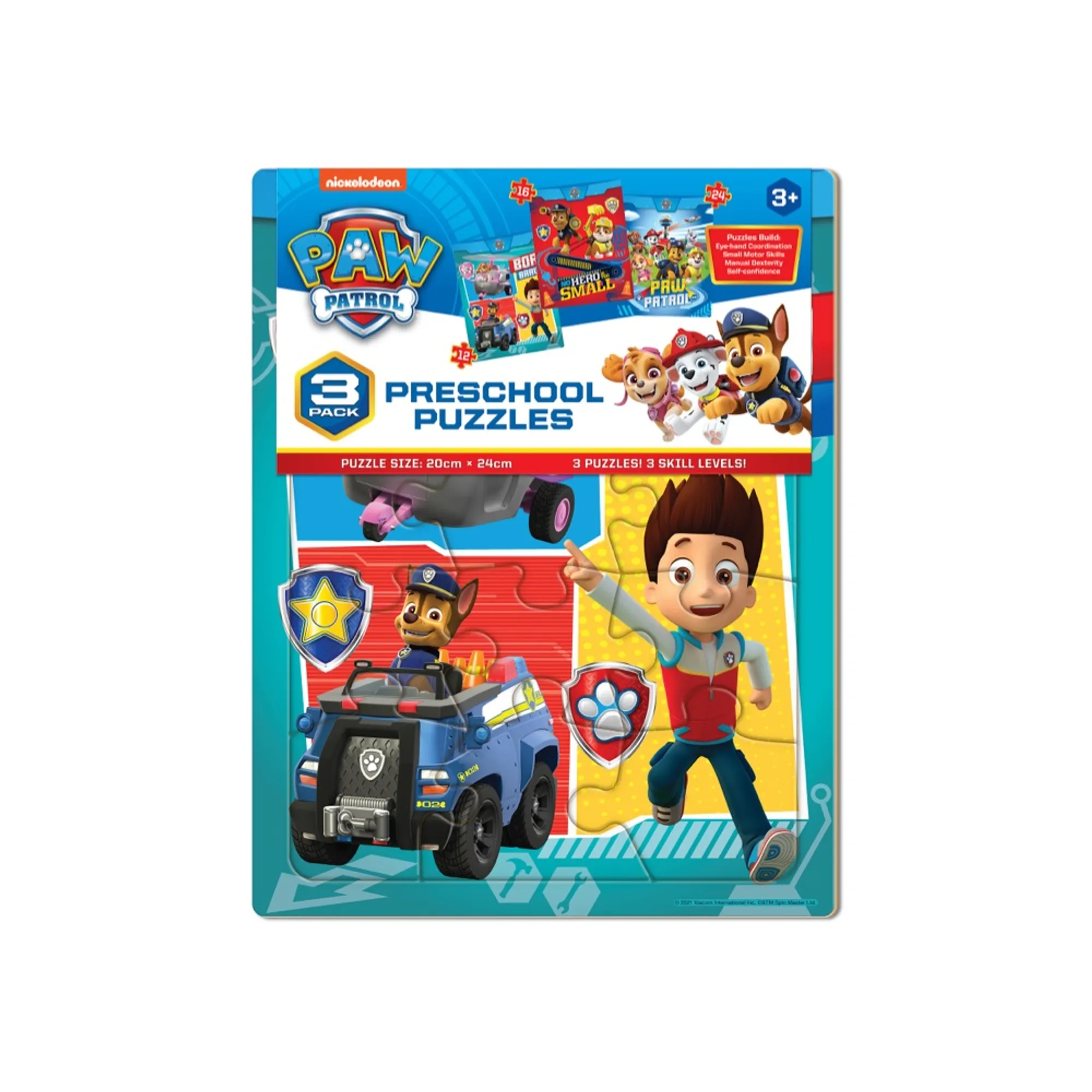 Paw Patrol 3 Pack Preschool Puzzles | Baby Bunting AU