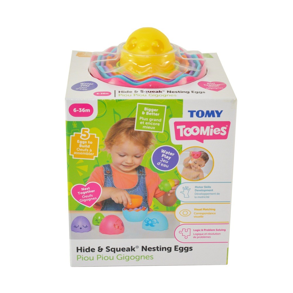 Tomy Toomies Hide & Squeak Nesting Eggs | Interactive Toys | Baby ...