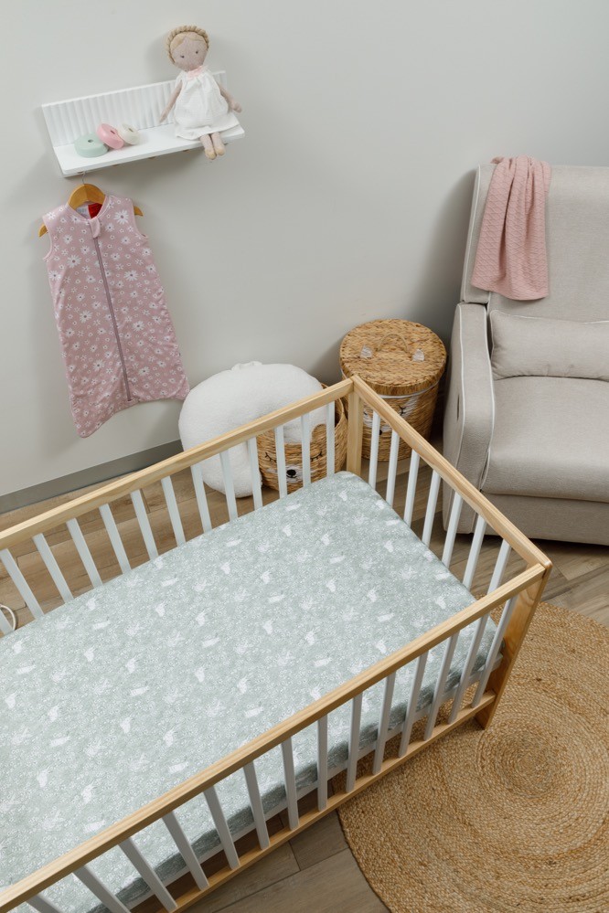 4Baby Cot Fitted Sheet Percale Forest Rabbit 2 Pack | Cot | Baby Bunting NZ