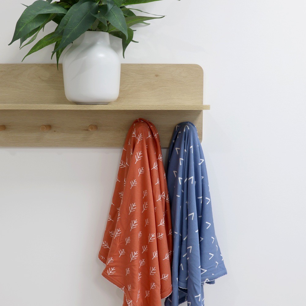 Bubba Blue Nordic Jersey Swaddle Wrap Denim/Clay Size 2 Pack | Wraps ...