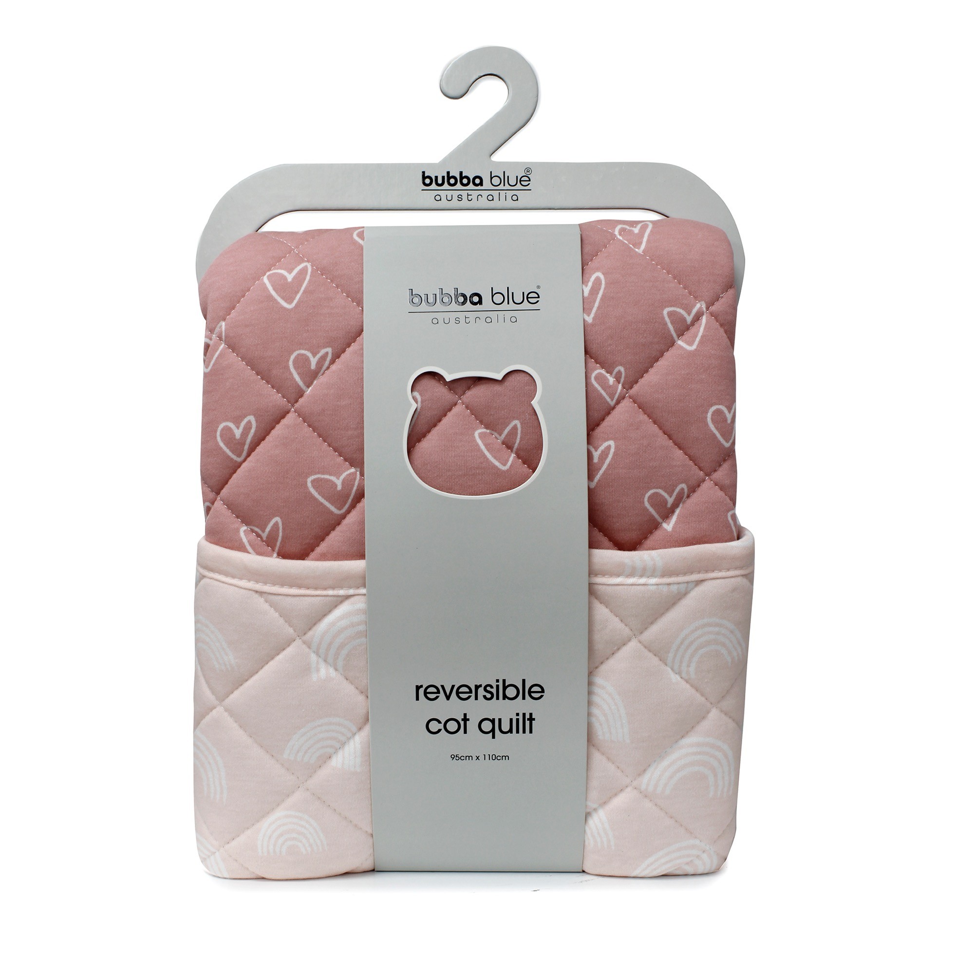 Bubba Blue Nordic Cot Quilt Berry/Rose | Cot | Baby Bunting AU
