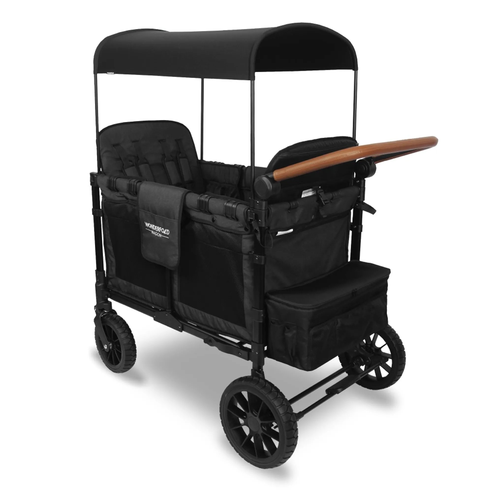 Wonderfold W4 Luxe Quad Wagon Volcanic Black | Baby Bunting AU