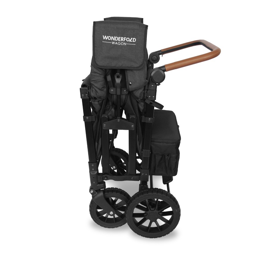 Wonderfold W4 Luxe Quad Wagon Volcanic Black | Double Prams | Baby ...