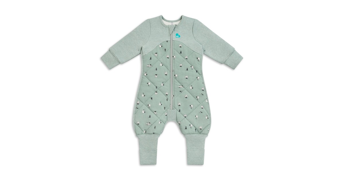 Love to Dream Cotton & Merino Wool Sleep Suit 2.5 Tog Olive Size 12-24 ...
