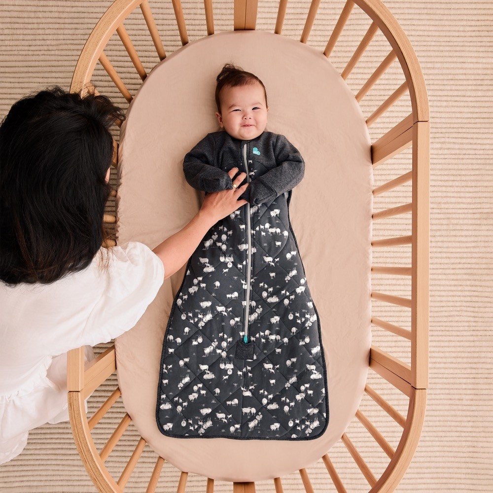 Love To Dream Sleep Bag Cotton & Merino Wool 3.5 Tog Charcoal Size 6-18 ...
