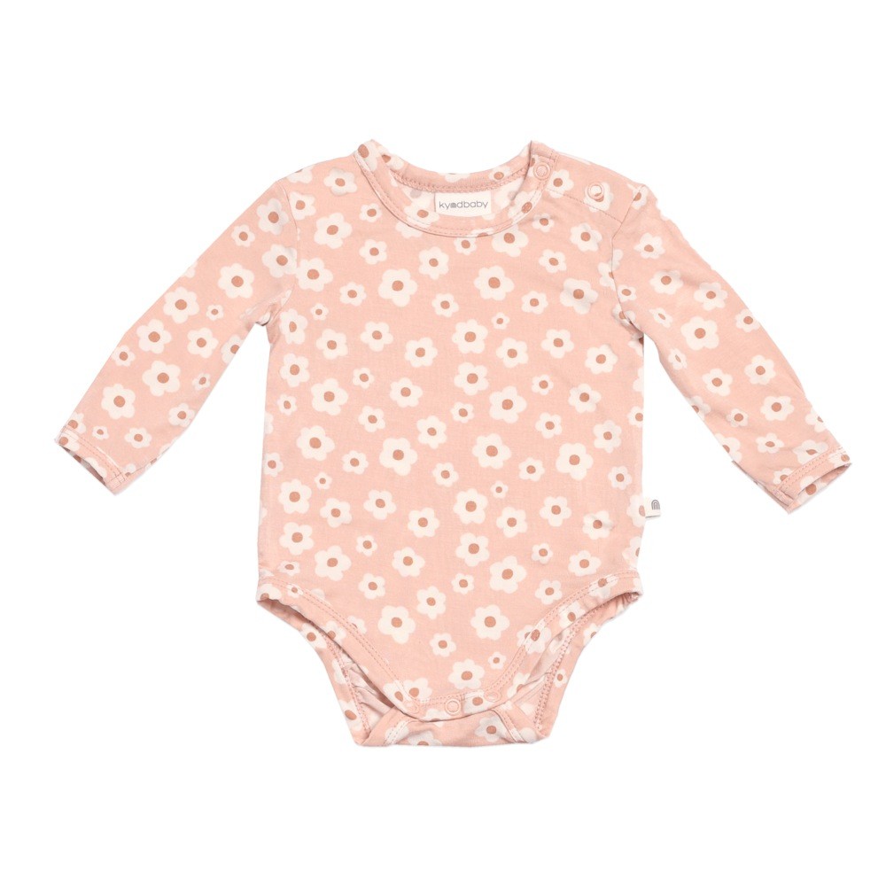 Kynd Bodysuit Long Sleeve Blossom | Bodysuits | Baby Bunting AU