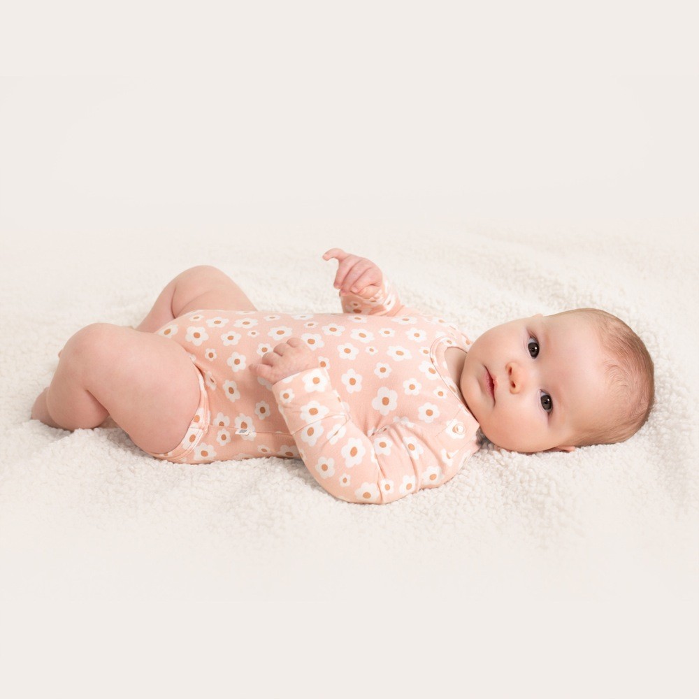 Kynd Bodysuit Long Sleeve Blossom | Bodysuits | Baby Bunting AU