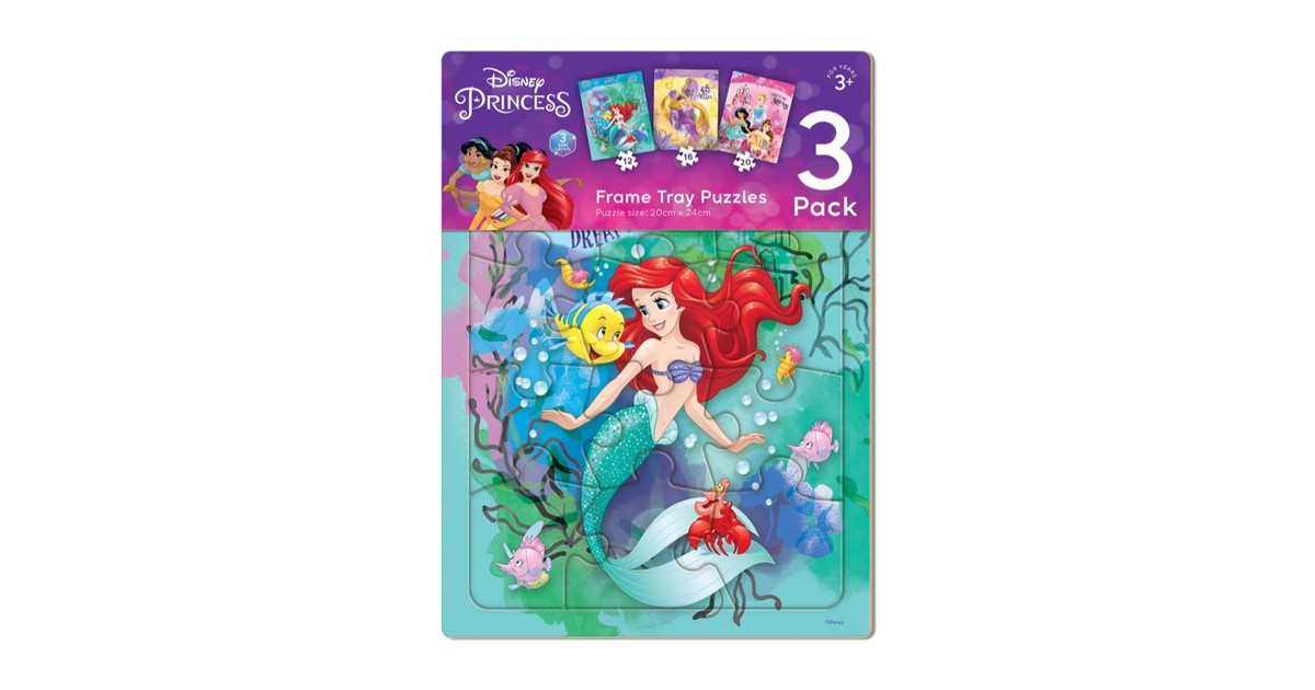 Disney Princess Preschool Puzzles 3 Pack | Baby Bunting AU